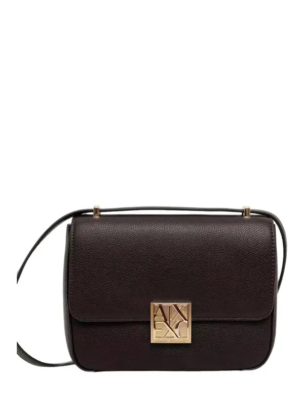 Armani Exchange Logo Plaque Cross Body Bag - Brown