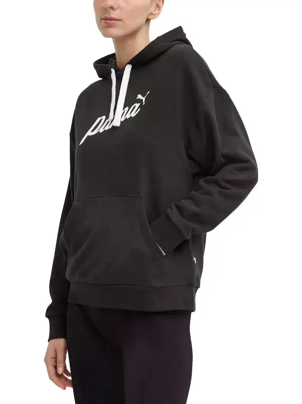 PUMA Ess+ Script Hoodie - Black