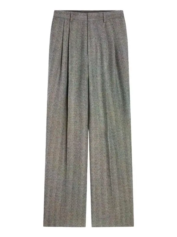 Dries Van Noten Straight-leg Wool Pants - Grey