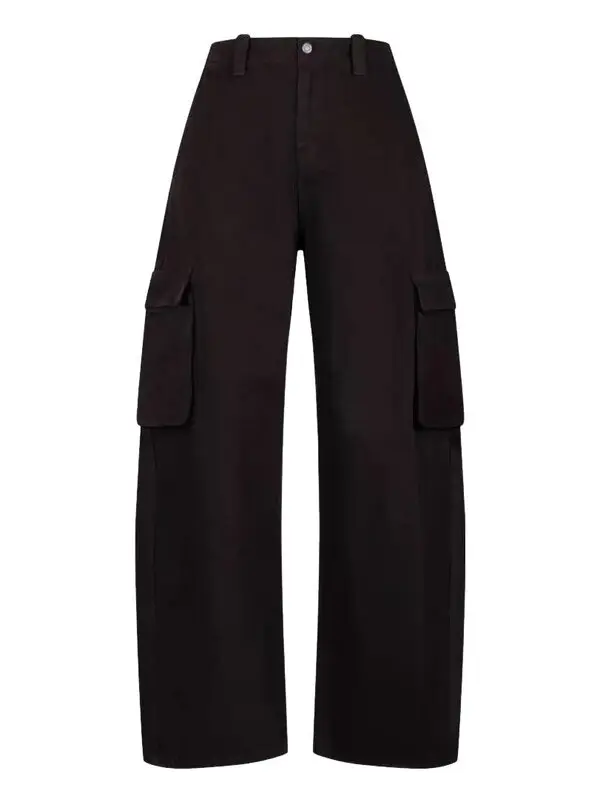 JNBY Dark Cotton Cargo Pants - Brown