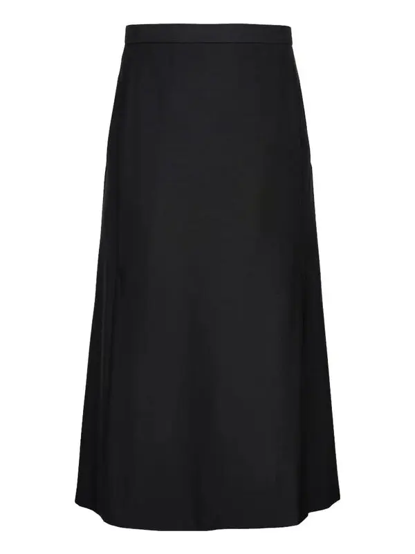 JNBY A-line Midi Skirt In Wool Blend - Black