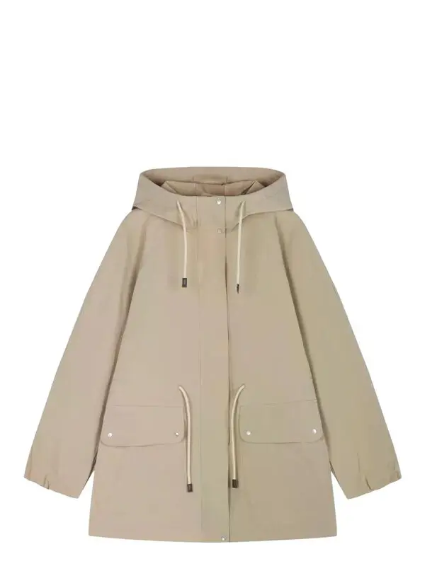 JNBY Raglan Sleeve Drawstring Trench Coat - Neutrals