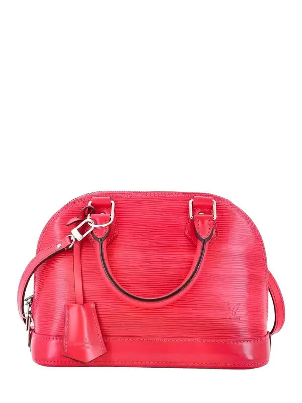 LOUIS VUITTON Alma Handbag Epi Leather Bb Satchel - Red