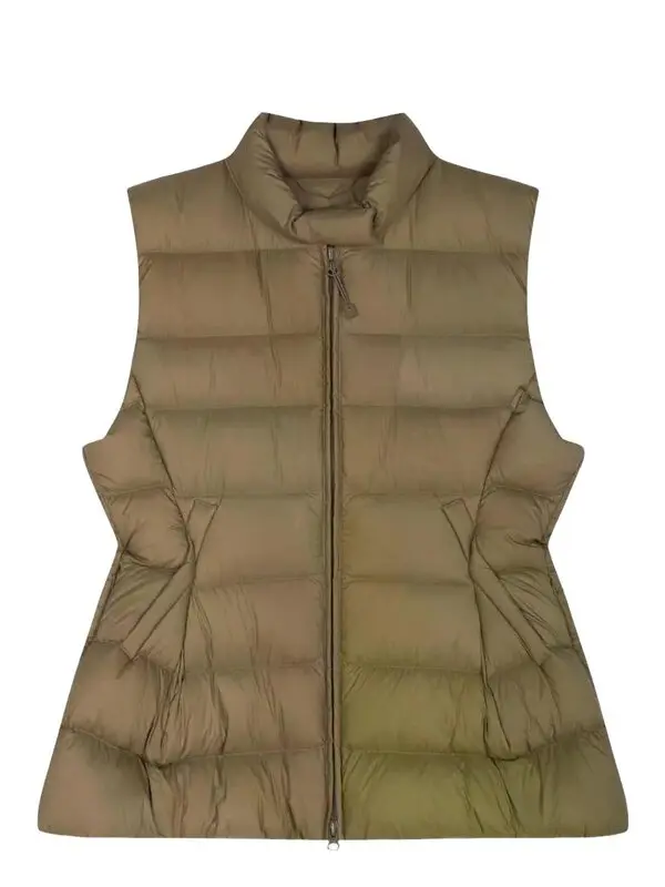 JNBY Quilted High-neck Gilet - Green