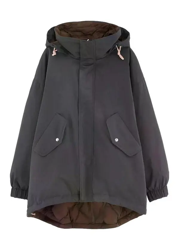 BELLEROSE Hedi Hooded Reversible Coat - Black