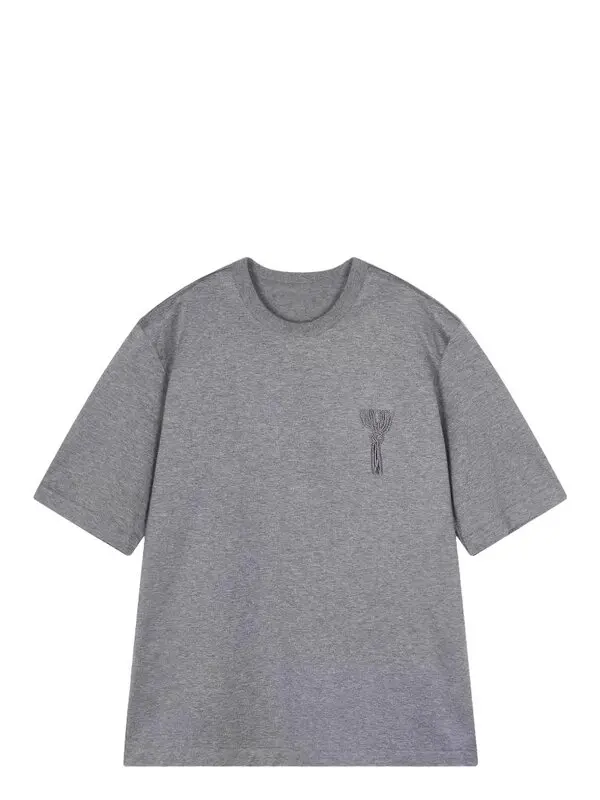 JNBY Knot-embroidered T-shirt - Grey