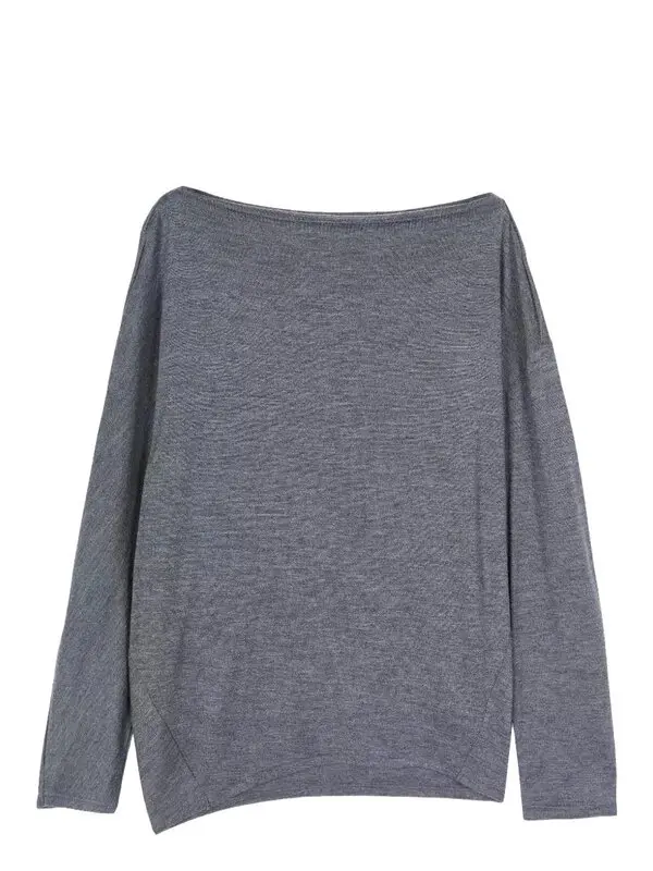 JNBY Long-sleeved Boat Neck T-shirt - Grey