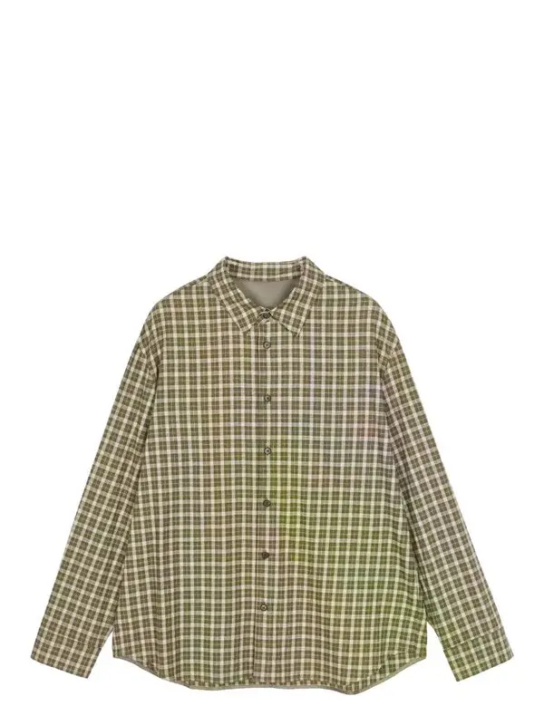 CROQUIS Check-pattern Relaxed-fit Shirt - Green