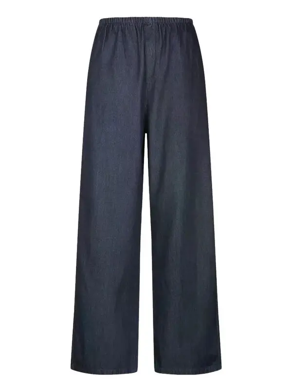 JNBY Elasticated Waistband Barrel Leg Jeans - Blue