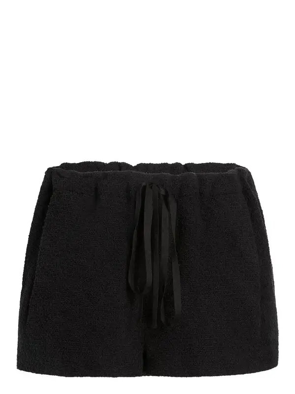 Khaite Robbie Drawstring Shorts - Black