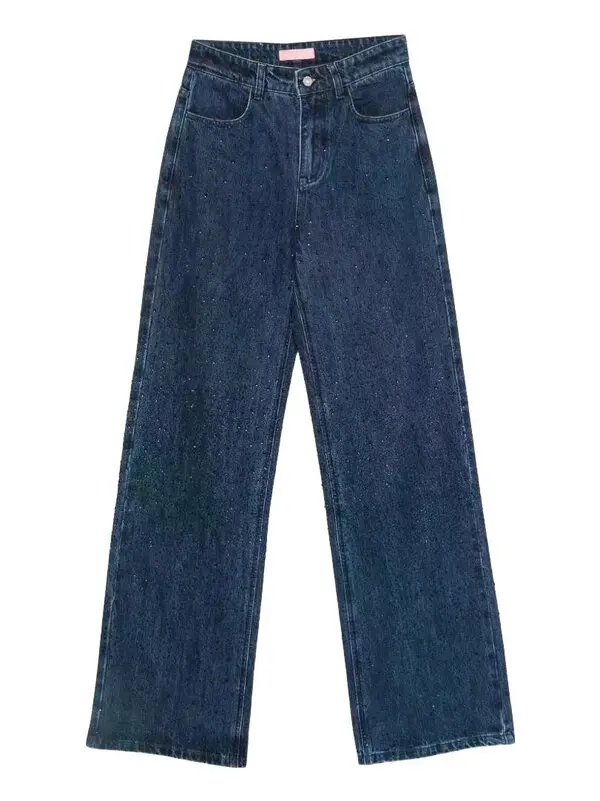 TWENTY FOURHAITCH Crystal Embellished Jeans - Blue