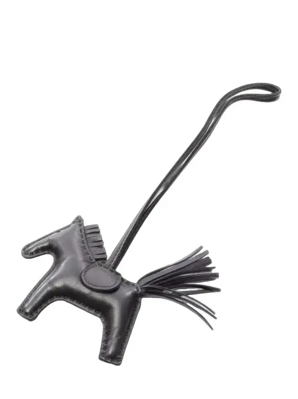 Hermès Pm Rodeo Horse Bag Charm - Black