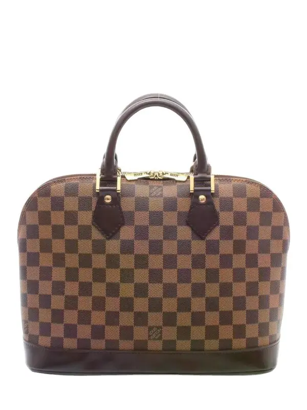 LOUIS VUITTON Alma Damier Ebene Handbag - Brown