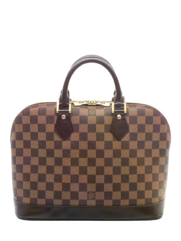 LOUIS VUITTON Alma Damier Ebene Handbag - Brown