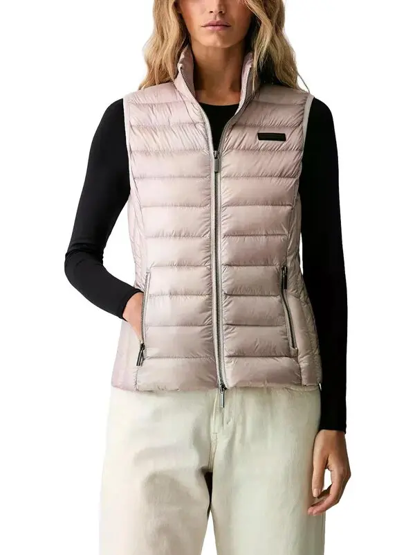 Armani Exchange Quilted Puffer Gilet - Pink
