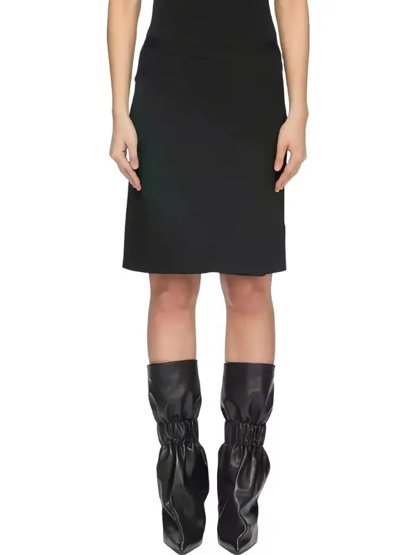 Rick Owens Bias-cut Ribbed-waist Mini Skirt - Black