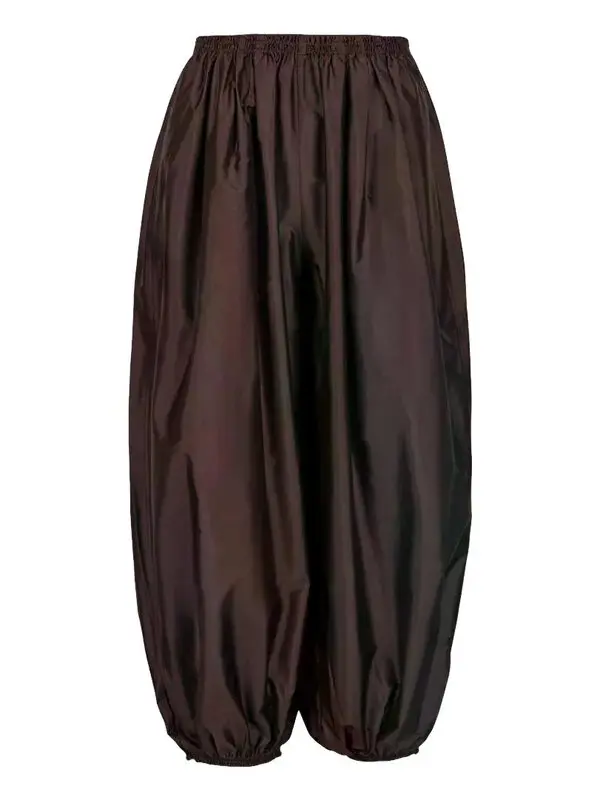 LESS Elasticated Waistband Trousers - Brown