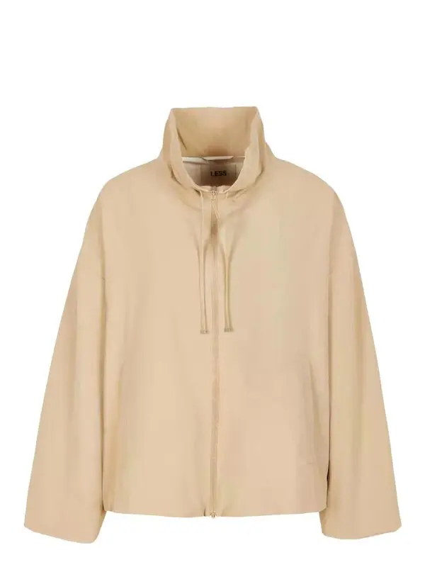 LESS Drawstring High-neck Jacket - Neutrals