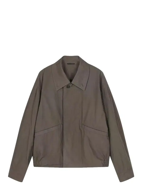 CROQUIS Cropped Relaxed-fit Jacket - Grey
