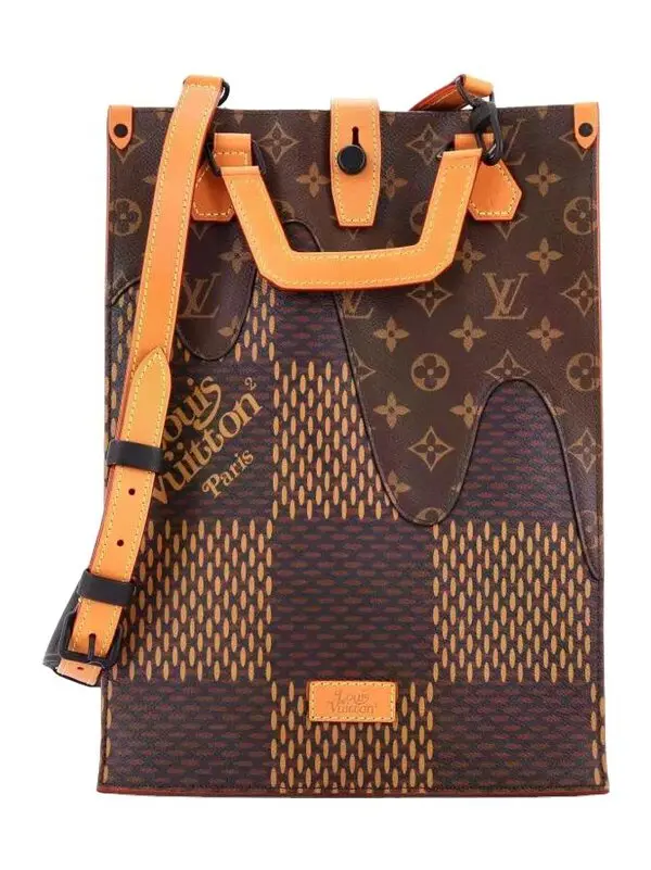 LOUIS VUITTON Giant Damier And Monogram Mini Tote Bag - Brown