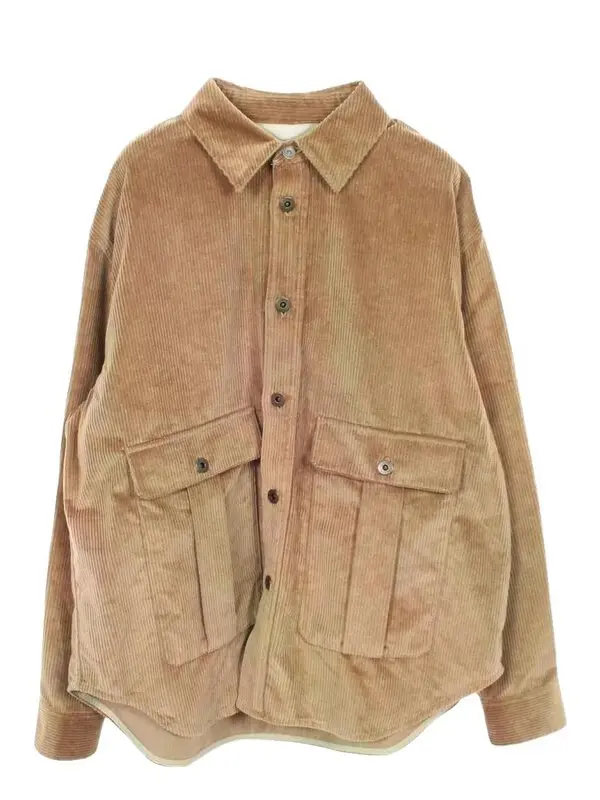 Loewe 2010s Corduroy Shirt Jacket - Neutrals