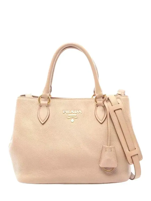 Prada Vitello Phenix Tote Bag - Neutrals