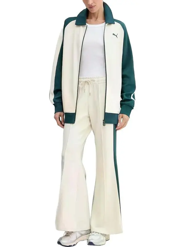 PUMA T7 Embroidered Track Jacket - Neutrals