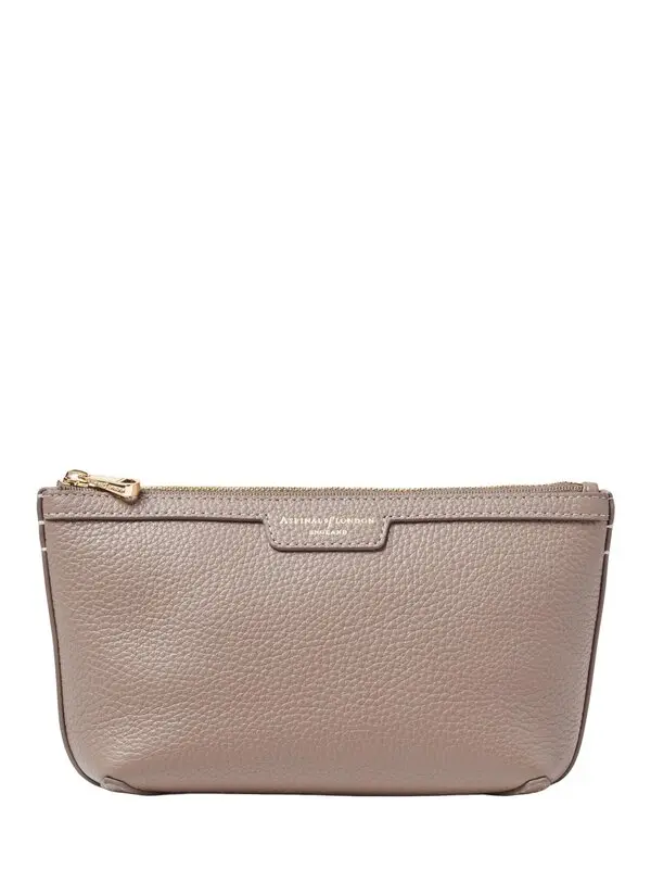 ASPINAL OF LONDON Leather Hudson Cosmetics Bag - Neutral