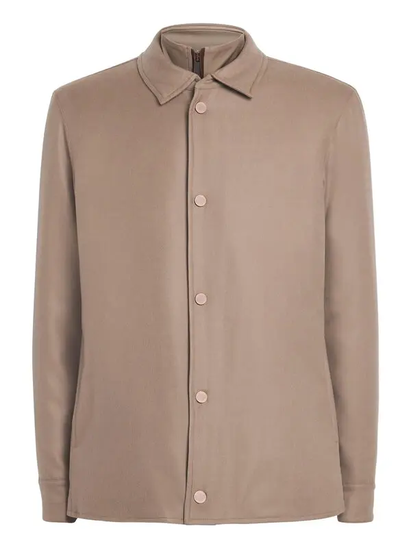 Colombo Cashmere Hybrid Jacket - Brown