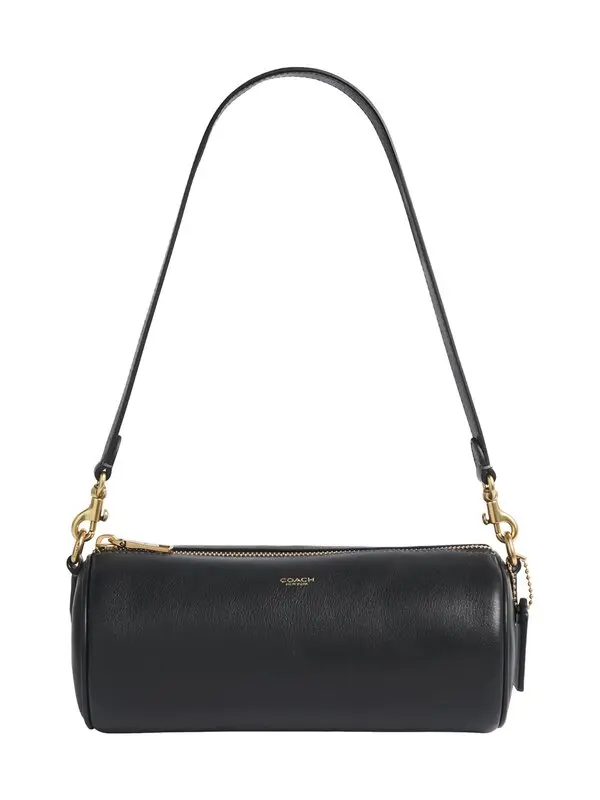 COACH Leather Barrel Shoulder Bag - Black