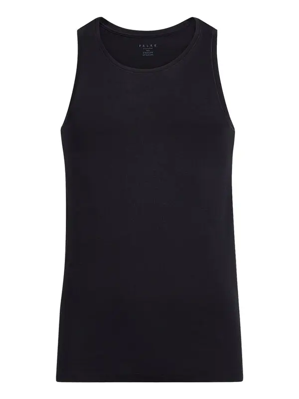 Falke Egyptian Cotton Vest - Black