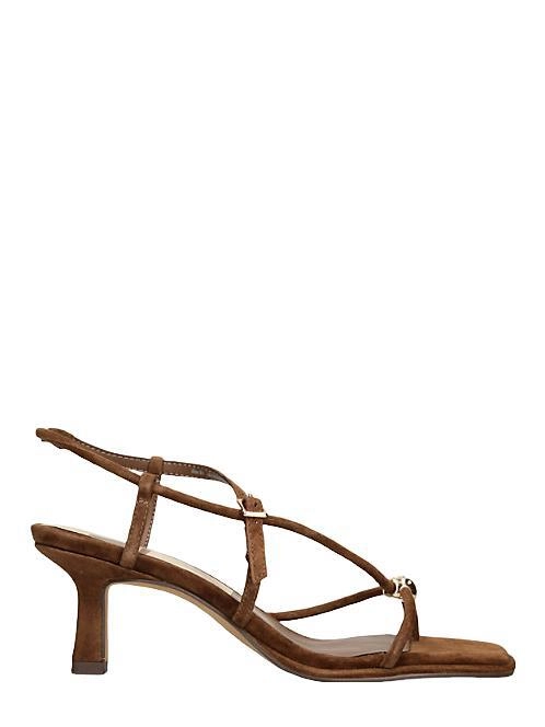Dolce Vita Mylee Leather Heeled Sandals - Brown