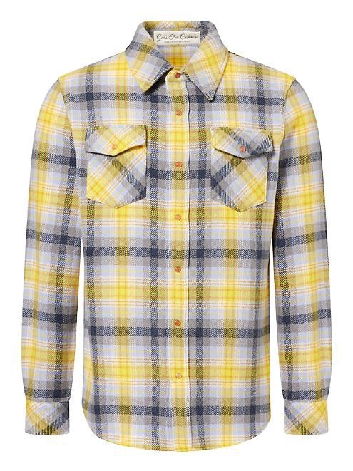 GODS TRUE CASHMERE Alchemy Gemstone-embellished Cashmere Shirt - Cinder