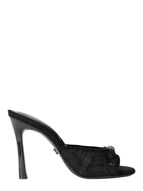 Carvela Isabella Lace Stiletto Mules - Black