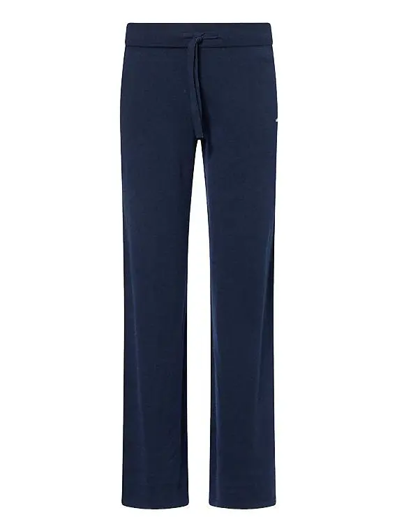ADANOLA Straight-leg Knitted Trousers - Navy