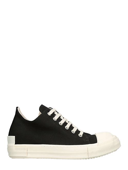 Rick Owens Canvas Lace-up Trainers - Blk/white
