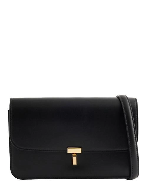 TOTEME T-lock Leather Cross-body Bag - Black