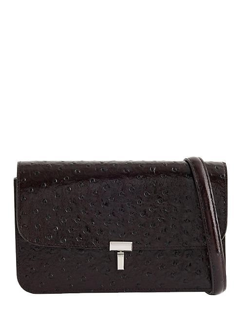 TOTEME T-lock Leather Cross-body Bag - Bordeaux