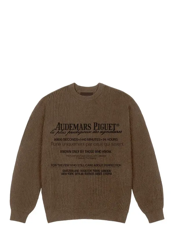 TRAVIS SCOTT Cactus Jack X Audemars Piguet Knitted Sweater - Brown