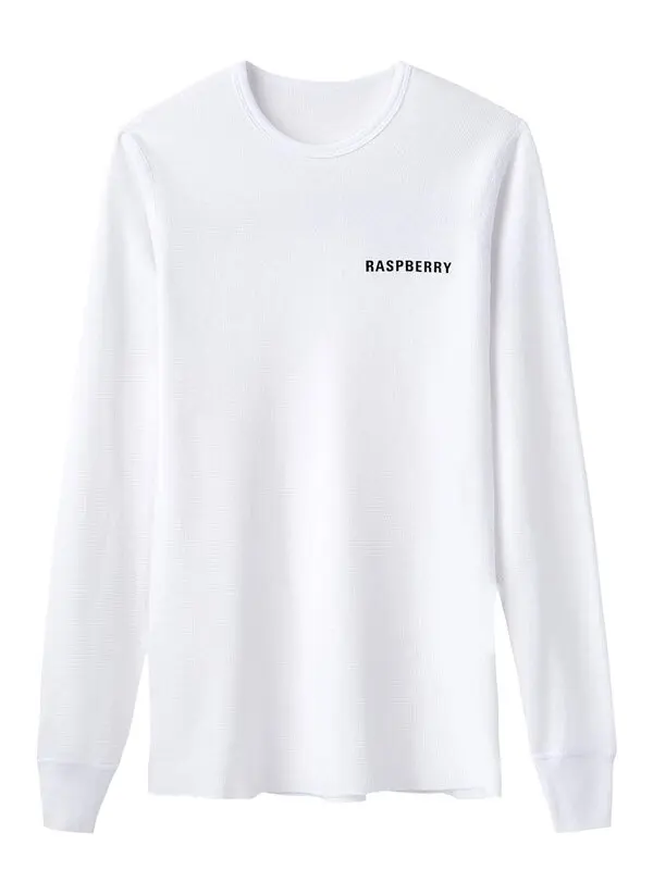 GV GALLERY Thermal Long Sleeve Shirt - White