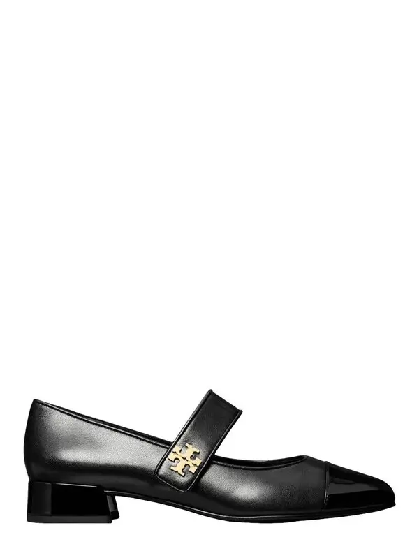 Tory Burch Cap-toe Mary Jane Heel - Black