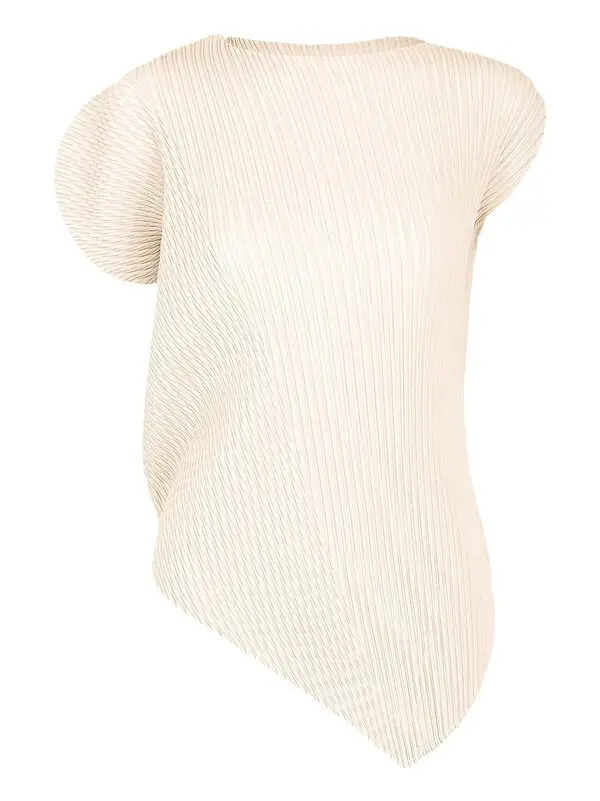 Issey Miyake Pleated Shirt - Tan