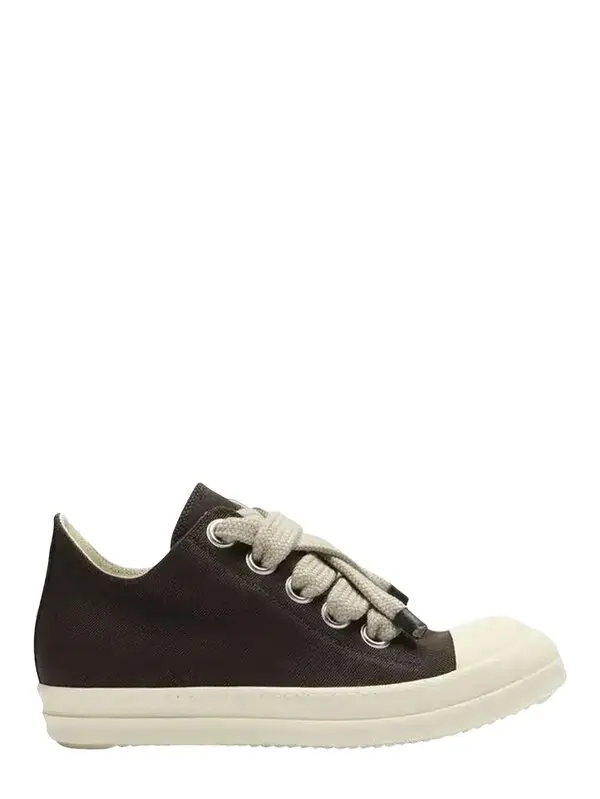 Rick Owens Jumbo Lace Low Top Sneakers - Black
