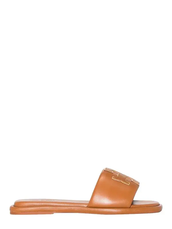 Tory Burch Double T Sport Slide Sandal - Tan