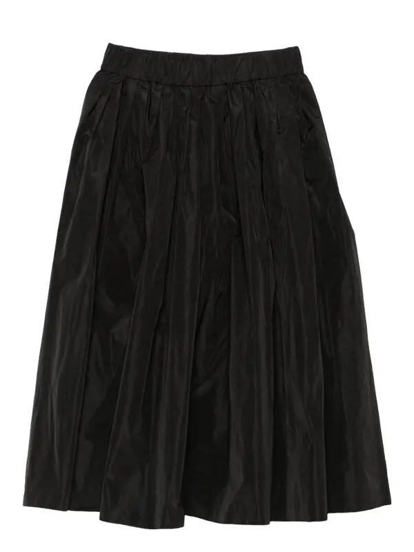 SUSANNE BOMMER Taffetas Long Skirt - Black