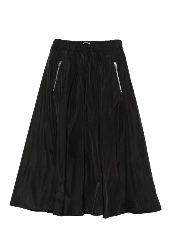 SUSANNE BOMMER Taffeta Maxi Skirt With Zip Pockets - Black