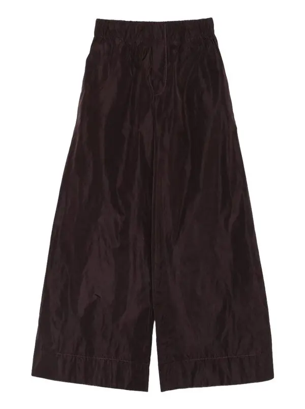 SUSANNE BOMMER Taffetas Wide-leg Trousers - Red