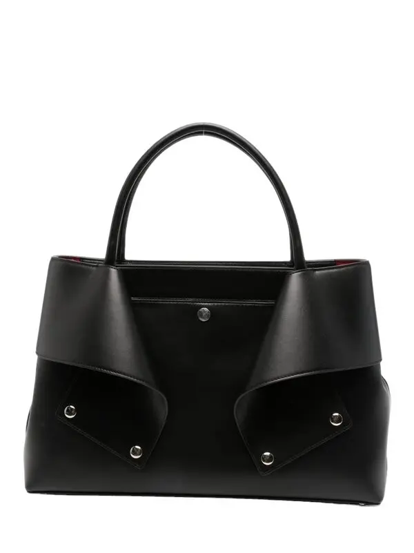 TOTEME Mercer Leather Shoulder Bag - Black