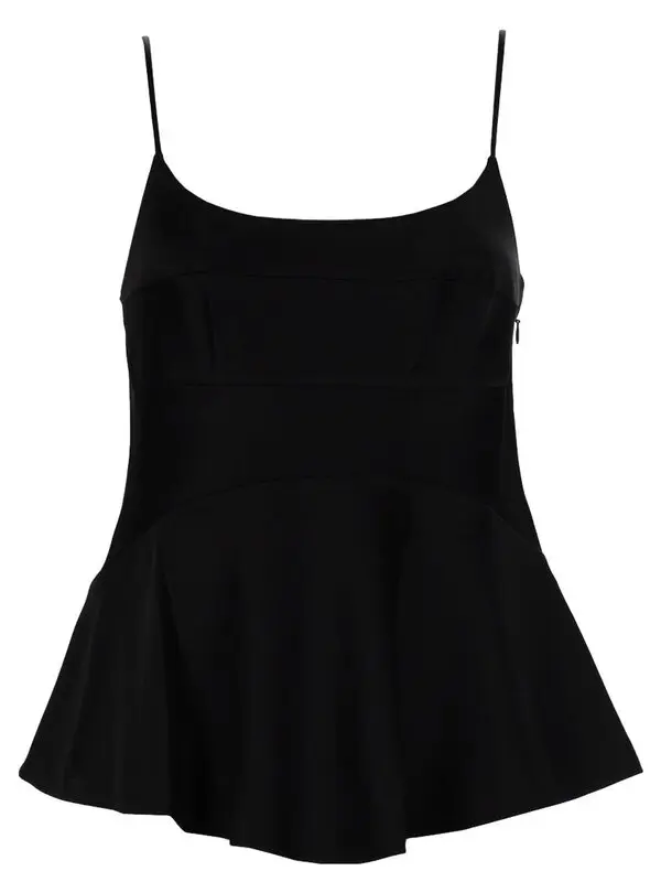 Theory Fit-and-flare Mini Dress With Spaghetti Straps - Black