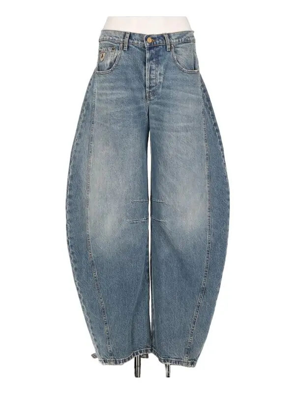 LOIS Mid-rise Barrel Leg Jeans - Denim